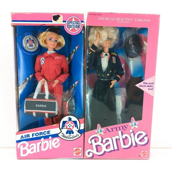Barbie | Toys | Mattel Barbie Air Force Thunderbirds 993 Vtg 11552 Army ...